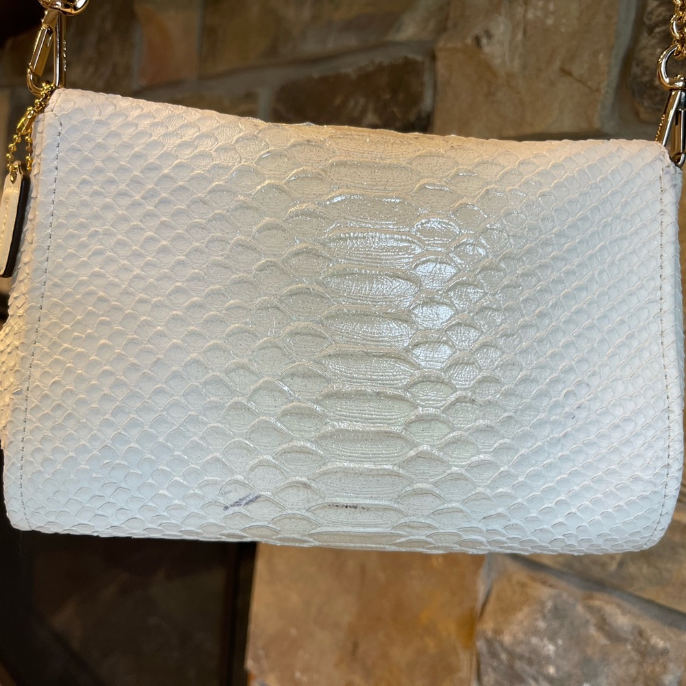 Coach Madison Crossbody/Clutch Python Embossed Leathe… - Gem